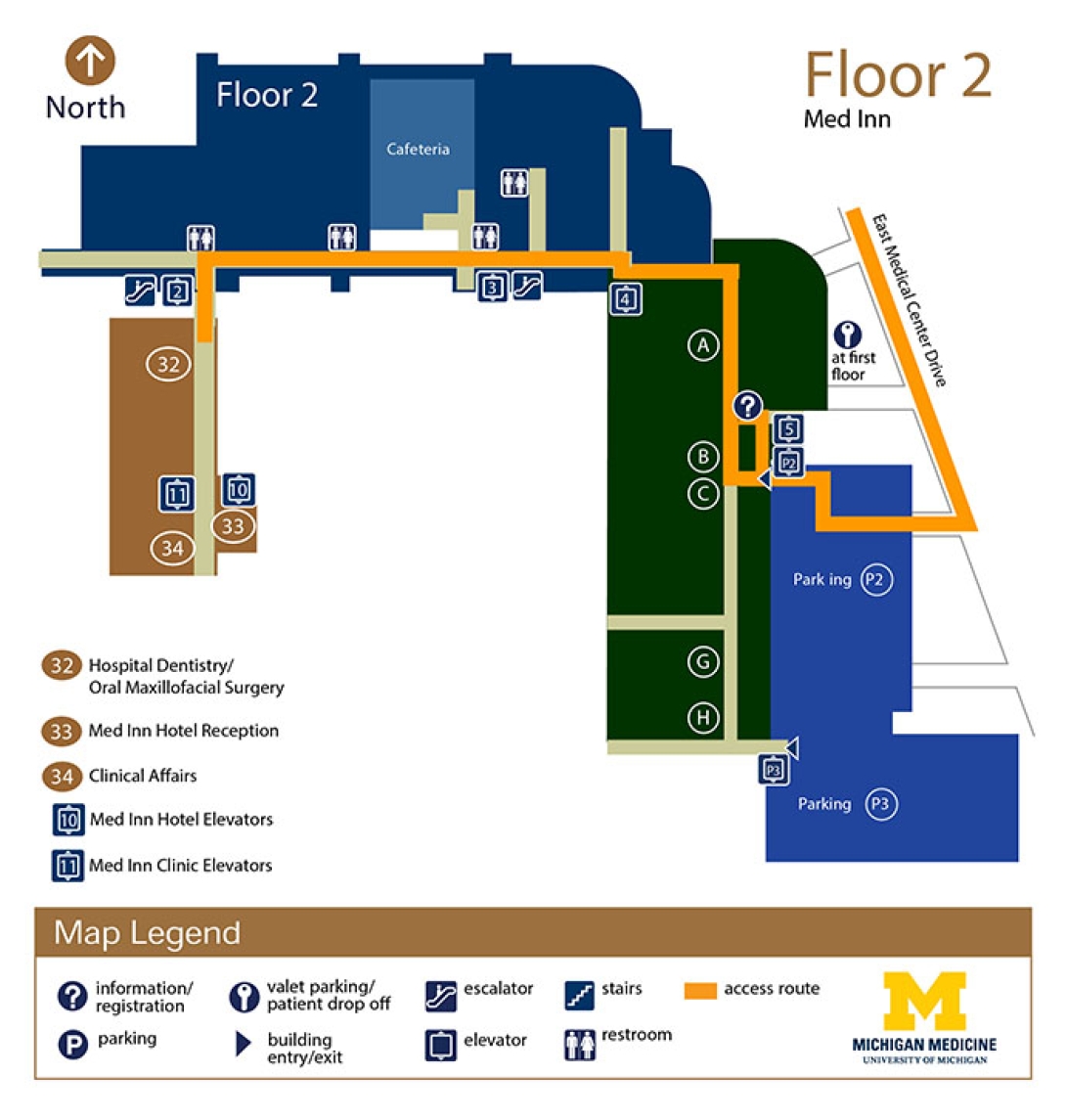 Floor 2 - Med Inn | University of Michigan Health
